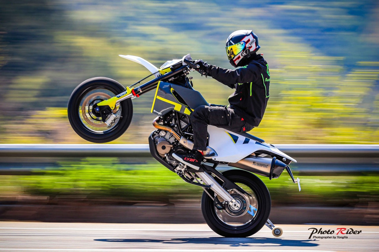 SB MOTO | ABS Wheelie Bar- Motorcycle Wheelie Trainer Machine Maker